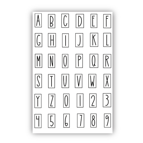 Julie Hickey Designs - Julie's Letters & Numbers Tiles | Jcraft